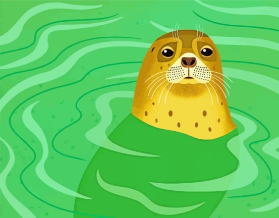 Obraz MALOWANIE PO NUMERACH Foka Leoparda