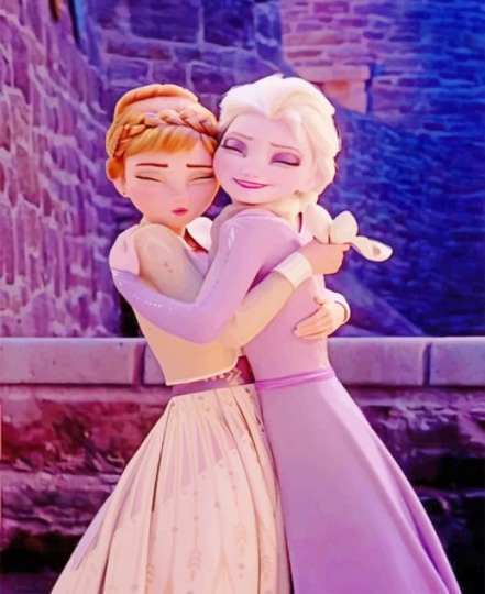 Obraz MALOWANIE PO NUMERACH Śliczne siostry Anna i Elsa – Disney