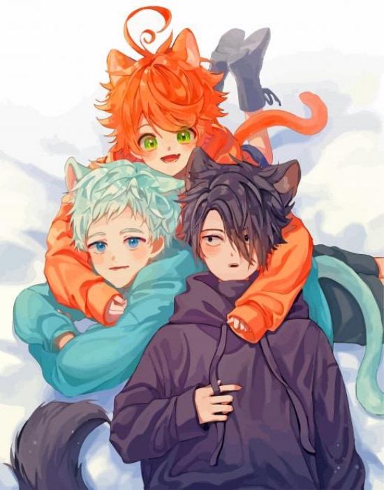 Obraz MALOWANIE PO NUMERACH The Promised Neverland Characters Anime