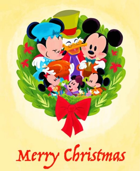 Obraz MALOWANIE PO NUMERACH Disney Holiday Art