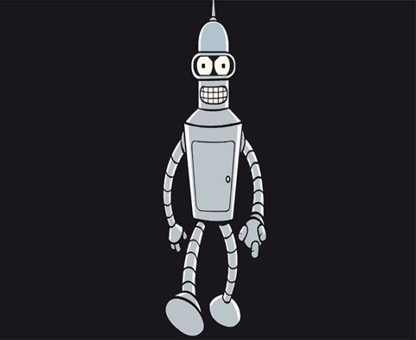 Obraz MALOWANIE PO NUMERACH Robot Bender
