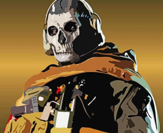 Obraz MALOWANIE PO NUMERACH Ghost Warzone